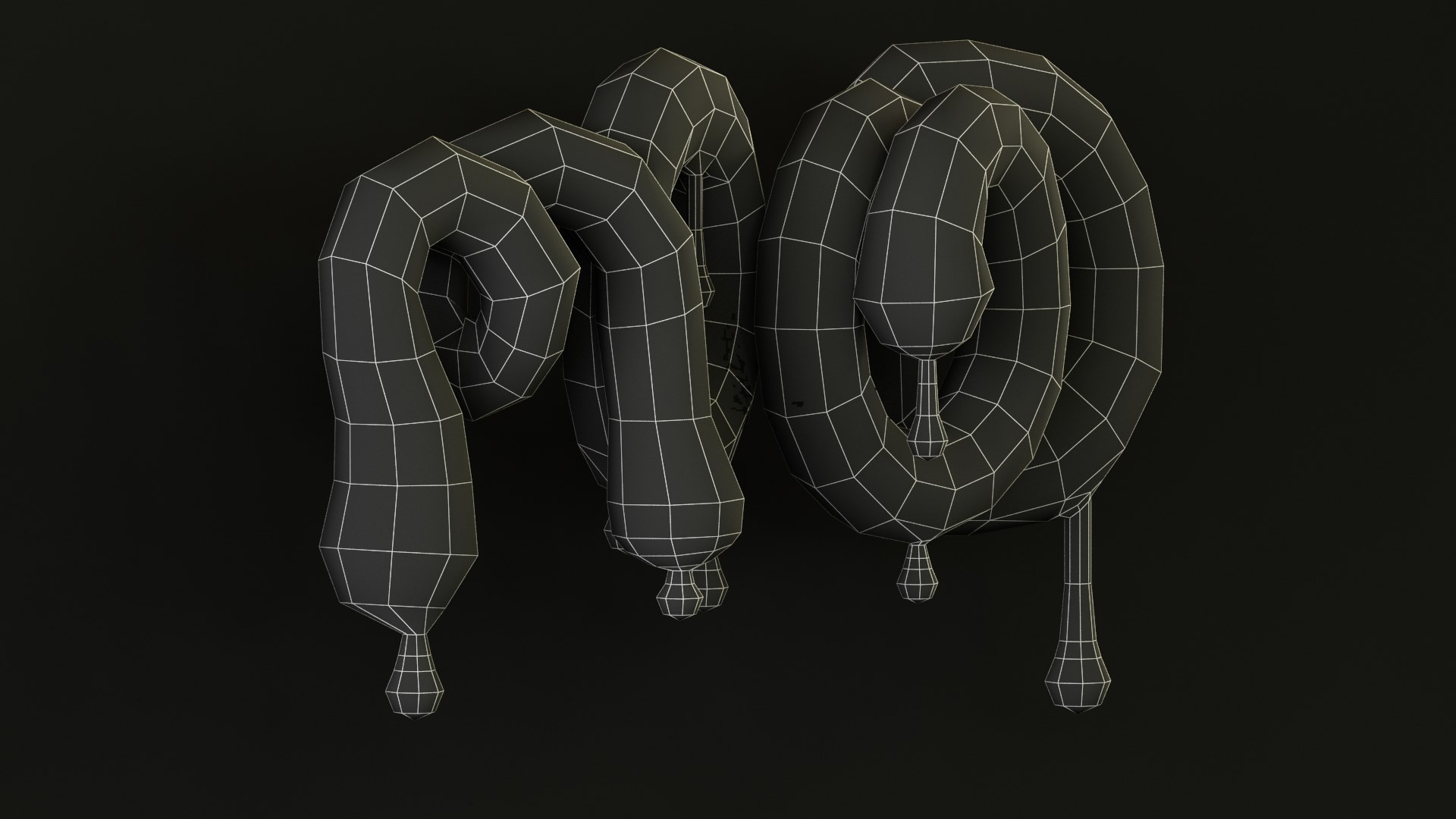 3D Alphabet Letter M - TurboSquid 1683489