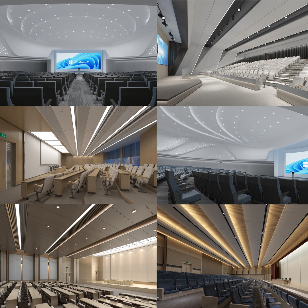 3D Lecture Hall Collection 01 - TurboSquid 2107066