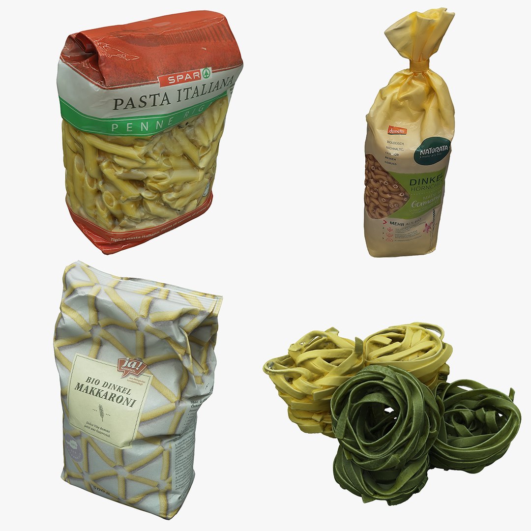 Pasta Collection 02 3D Model - TurboSquid 2166564