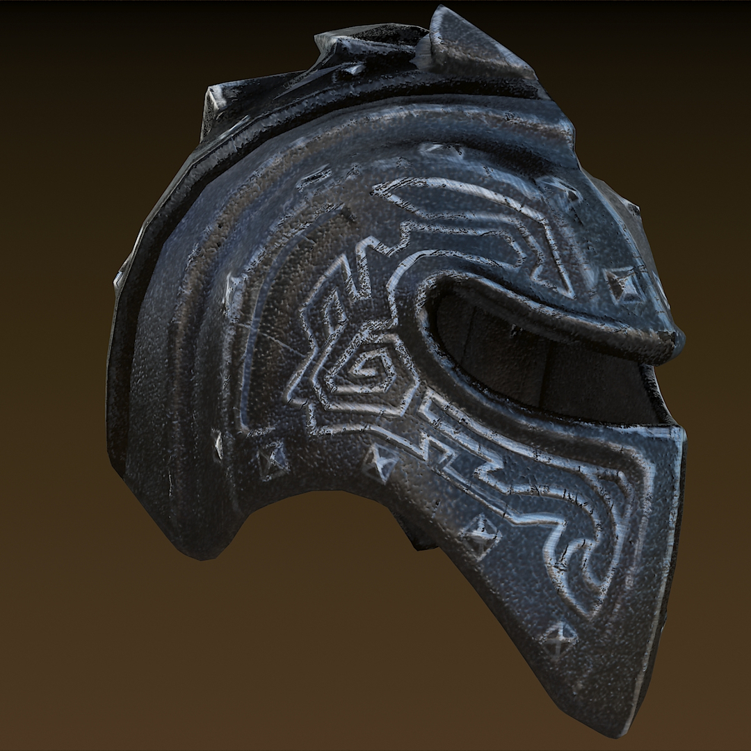 3ds max knight helmet