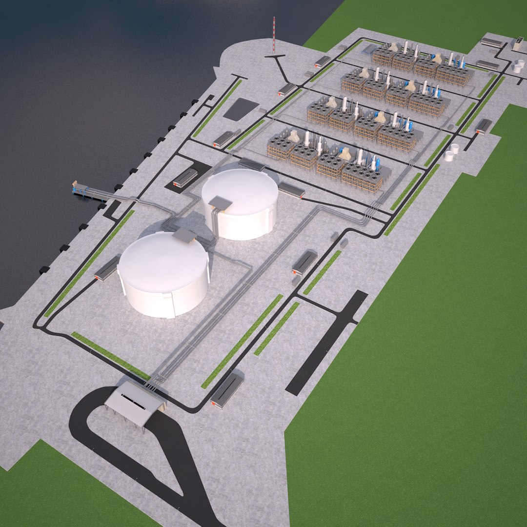 3D Lng Port - TurboSquid 1285303