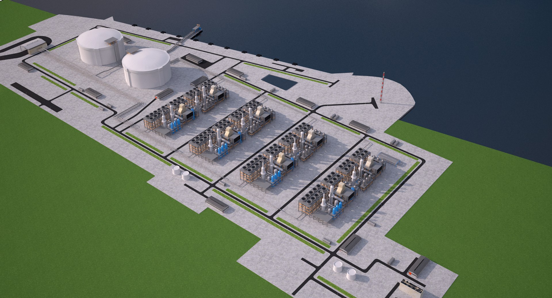 3D Lng Port - TurboSquid 1285303