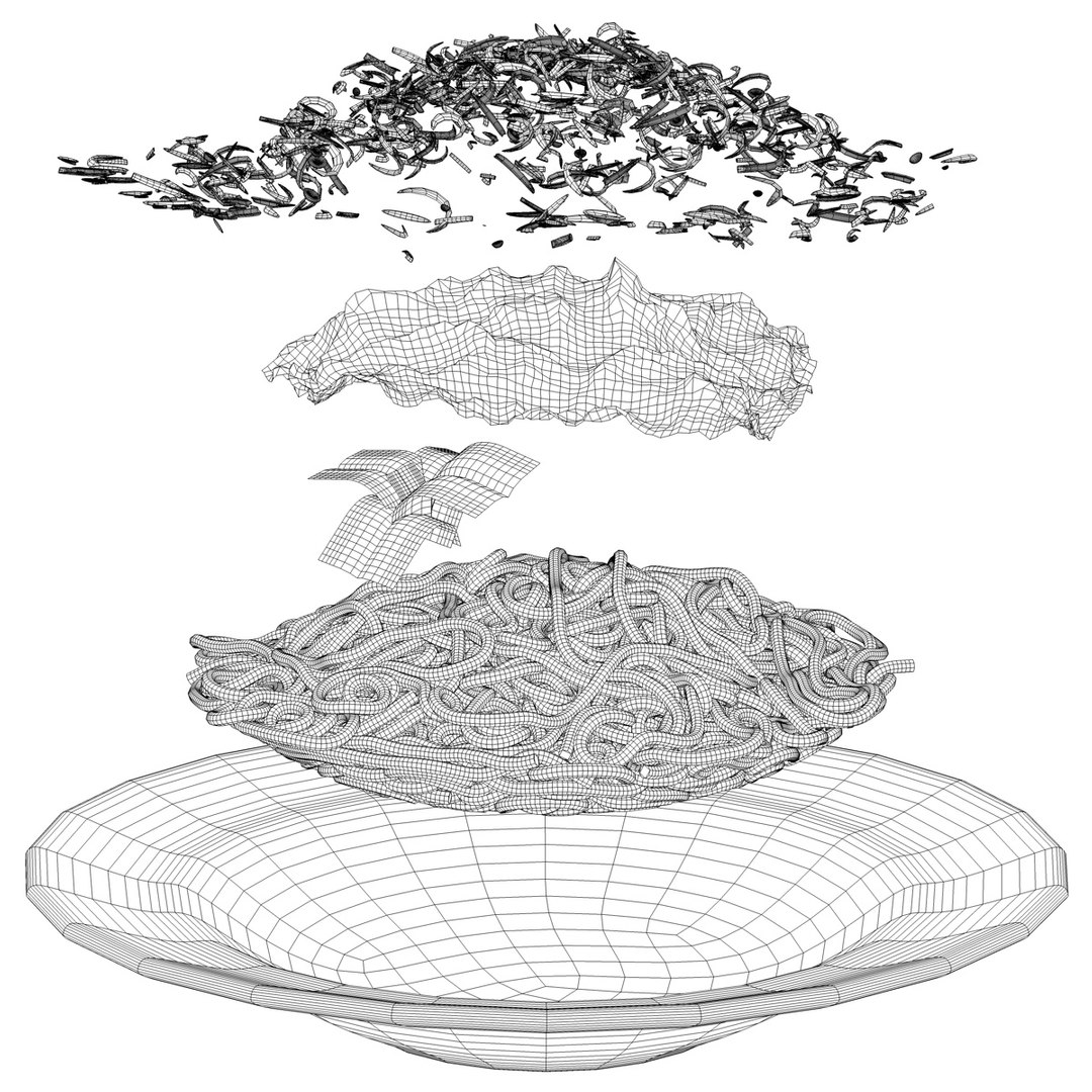 3ds max spaghetti modeled