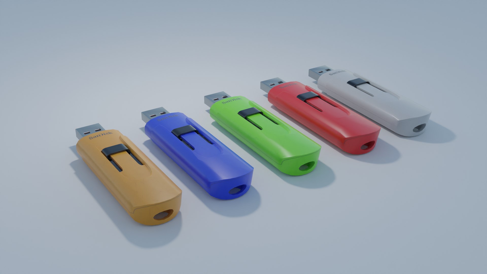USB Flash Drive 4K Low-poly Model - TurboSquid 1969751