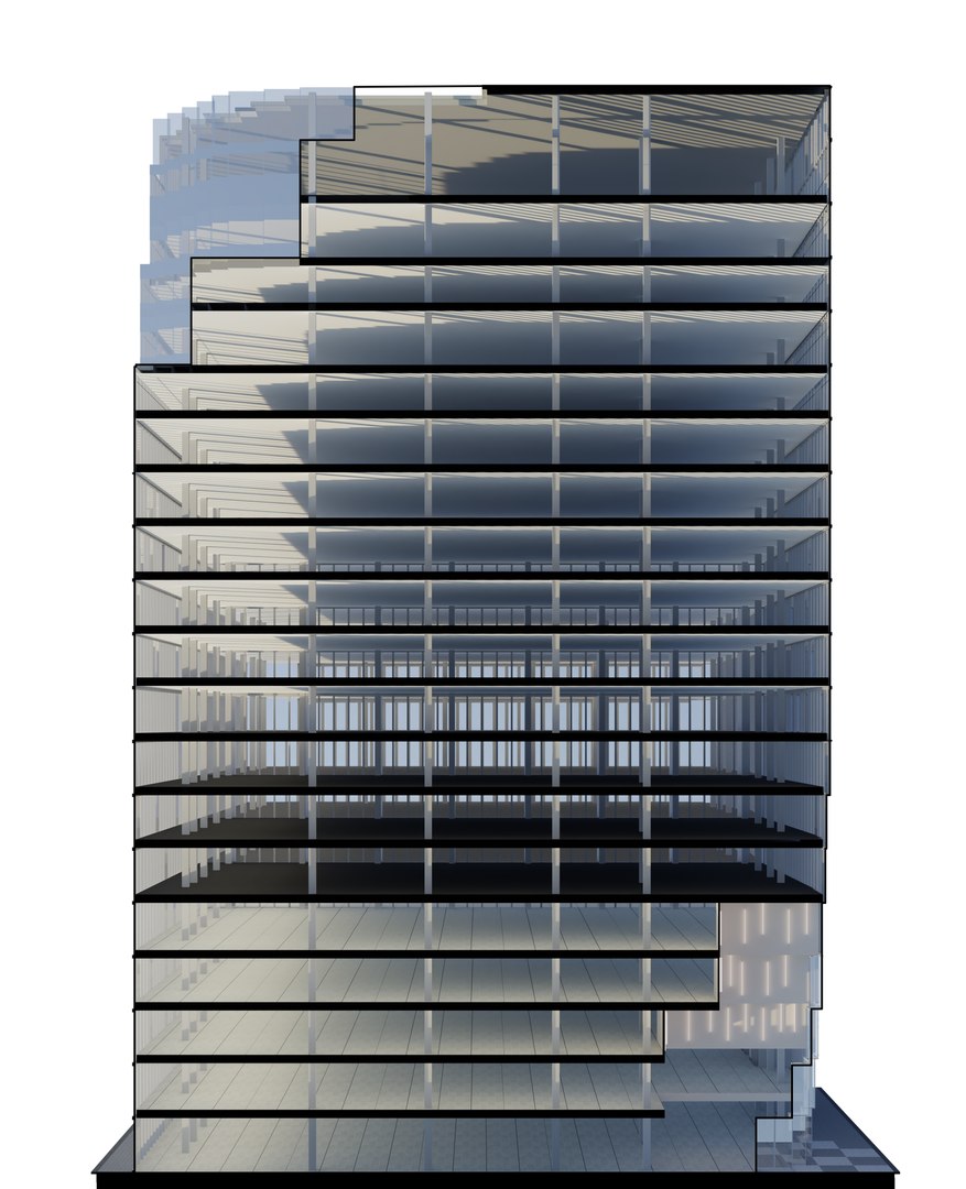 3D Model Fukuoka - Tenjin Center - TurboSquid 1880525