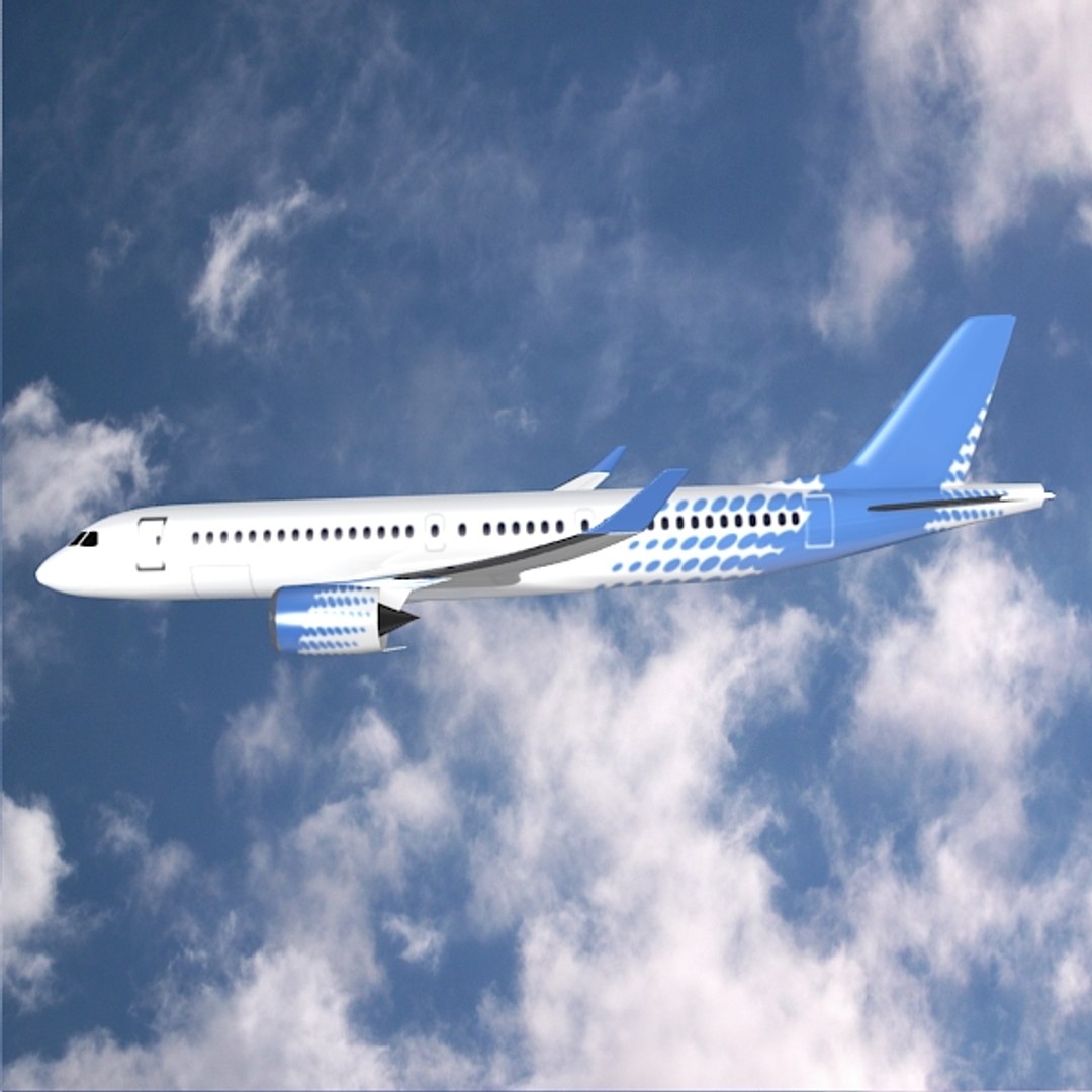3ds max jet bombardier cs300