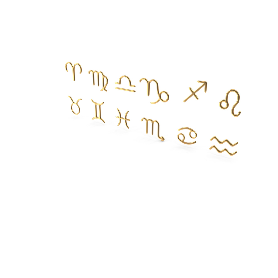 Zodiac Signs Gold 1 Model - TurboSquid 2143977