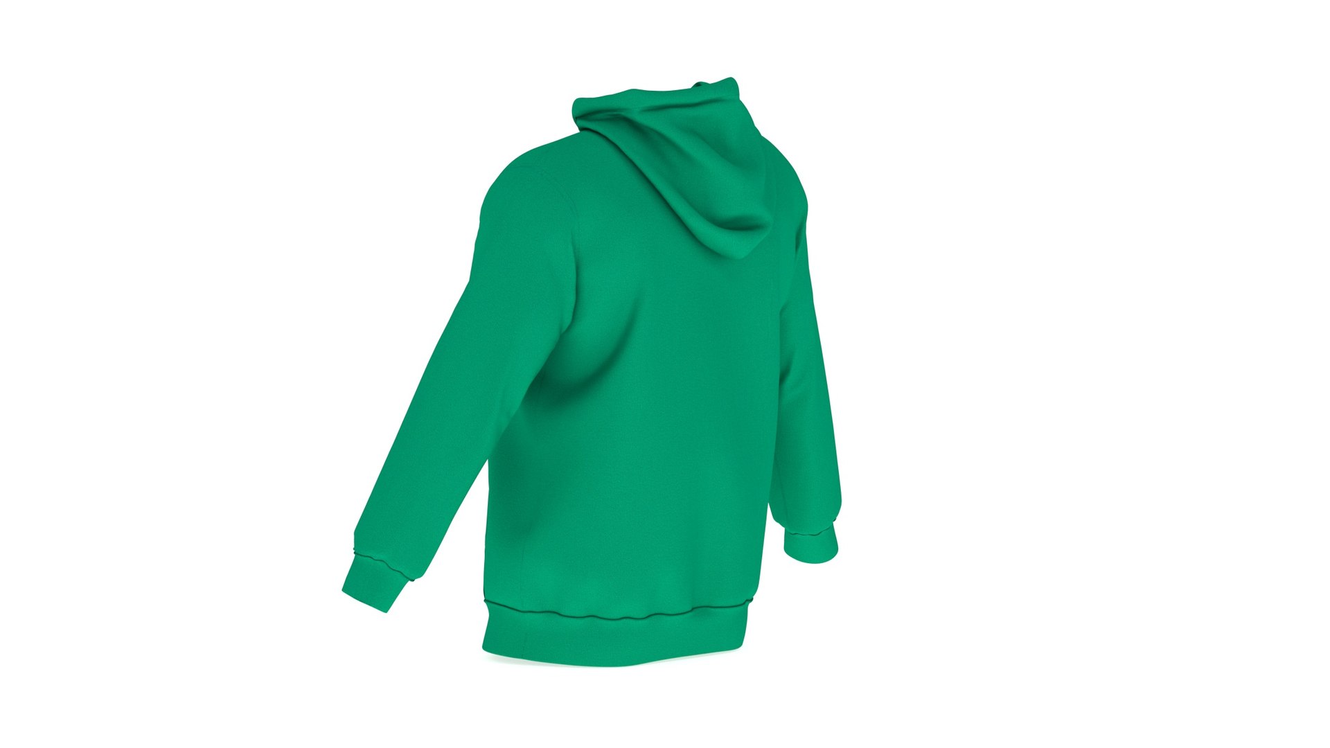 3D Hoodie Generic Green model - TurboSquid 2139607