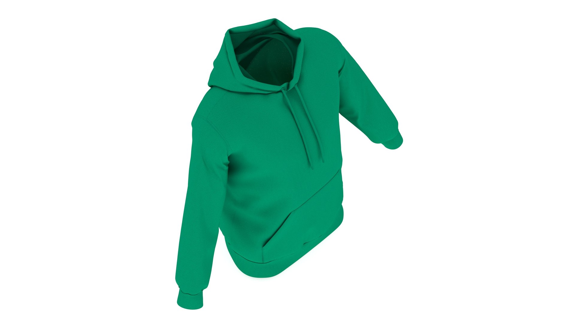 3D Hoodie Generic Green model - TurboSquid 2139607