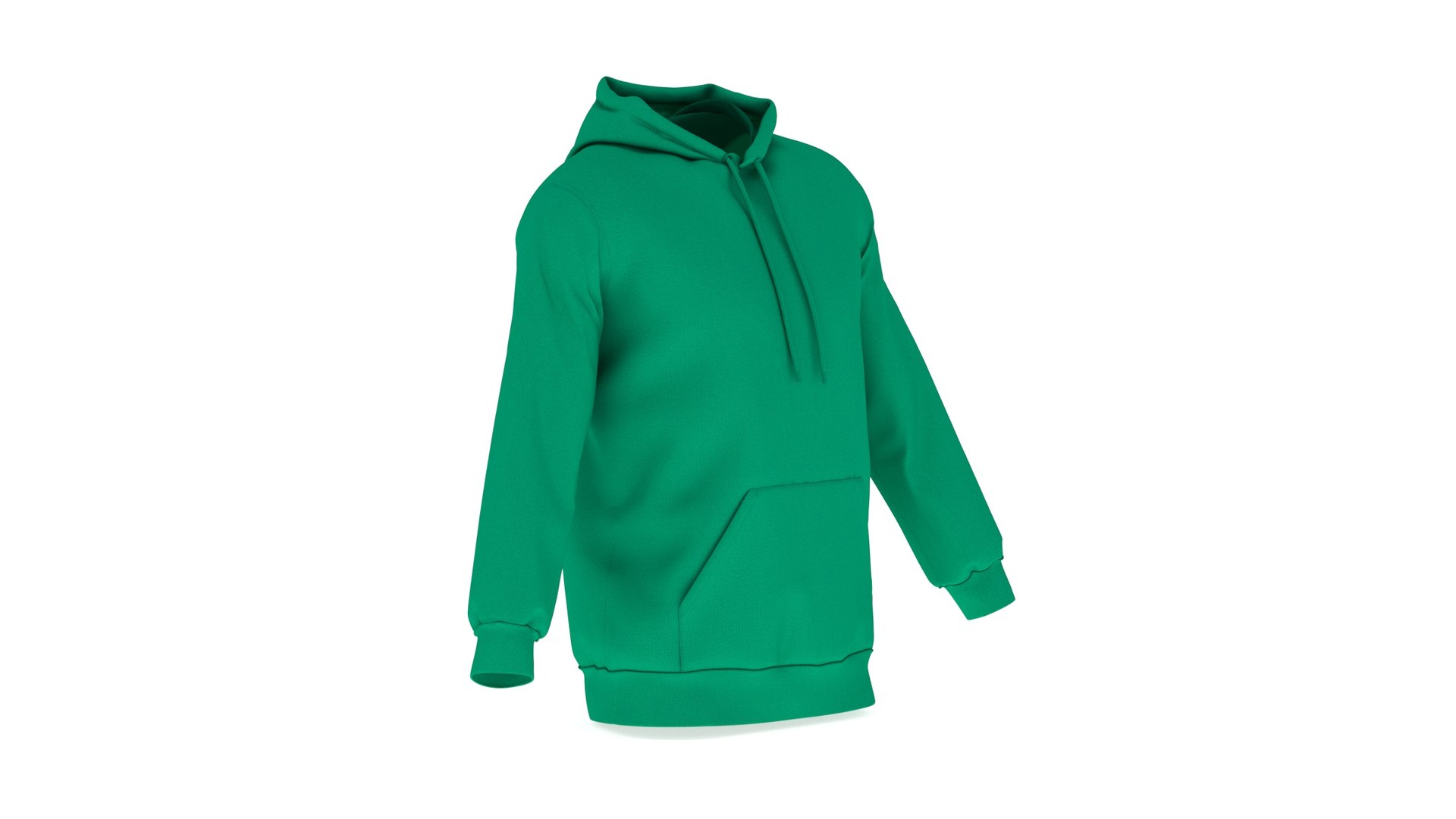 3D Hoodie Generic Green model - TurboSquid 2139607