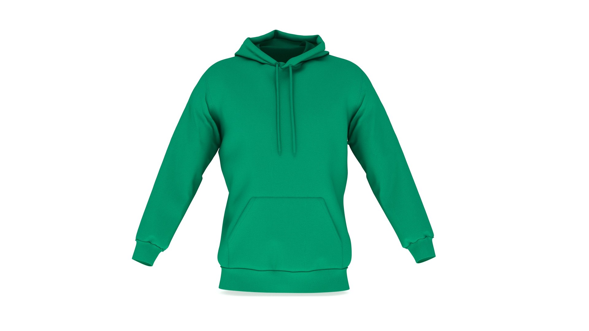 3D Hoodie Generic Green model - TurboSquid 2139607