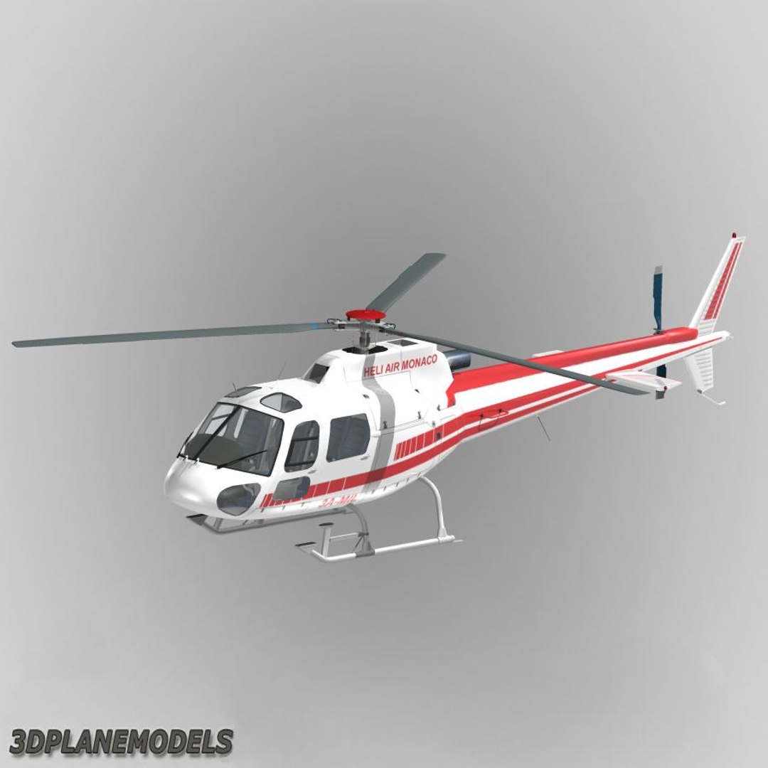 Eurocopter Heli Air Monaco 3d Model