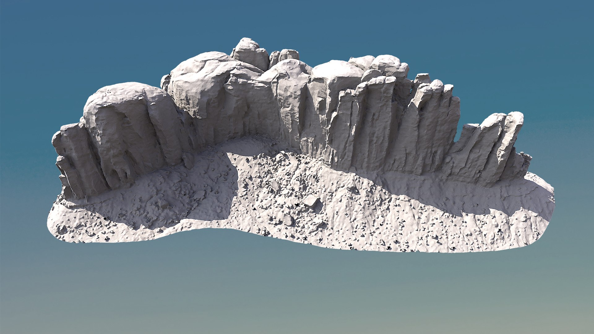 3D canyon cliff - TurboSquid 1679828