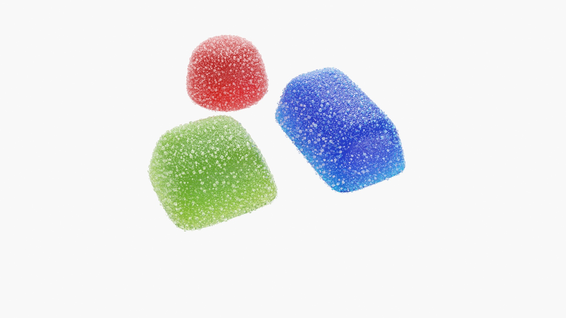 Assorted Sugar Gumdrops 3D Model - TurboSquid 1817692