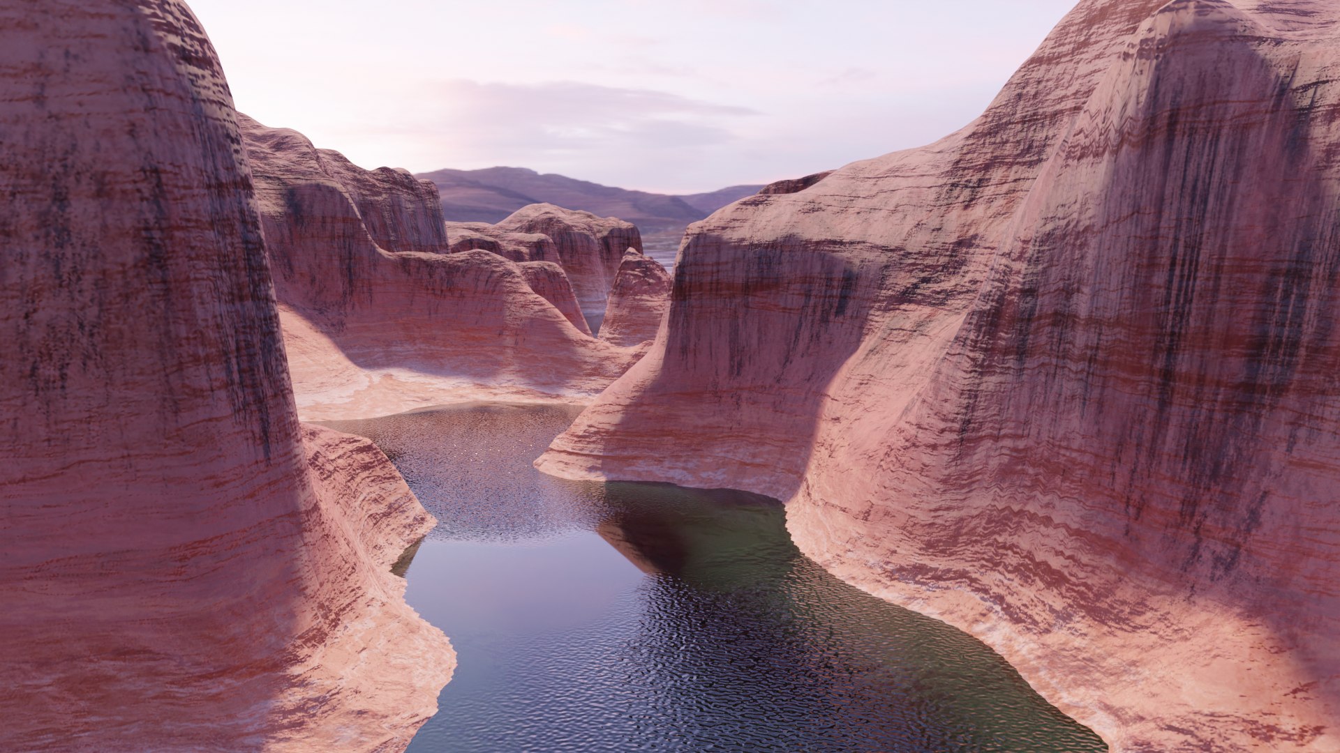 UltraHD PBR Reflection Canyon Lake Powell 3D - TurboSquid 1970518