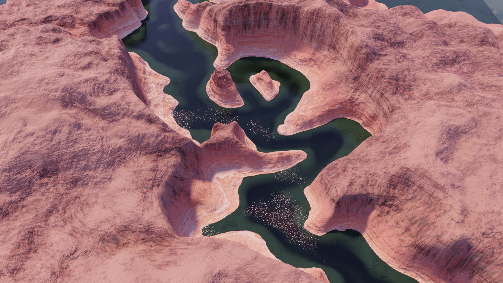UltraHD PBR Reflection Canyon Lake Powell 3D - TurboSquid 1970518