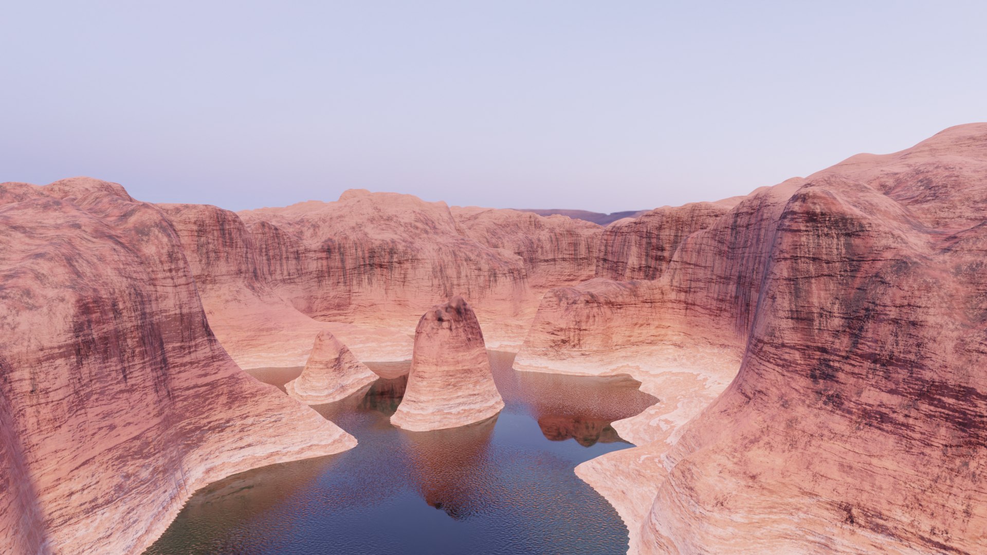 UltraHD PBR Reflection Canyon Lake Powell 3D - TurboSquid 1970518