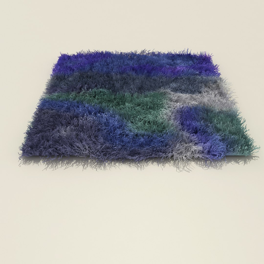 fur rug 3d model