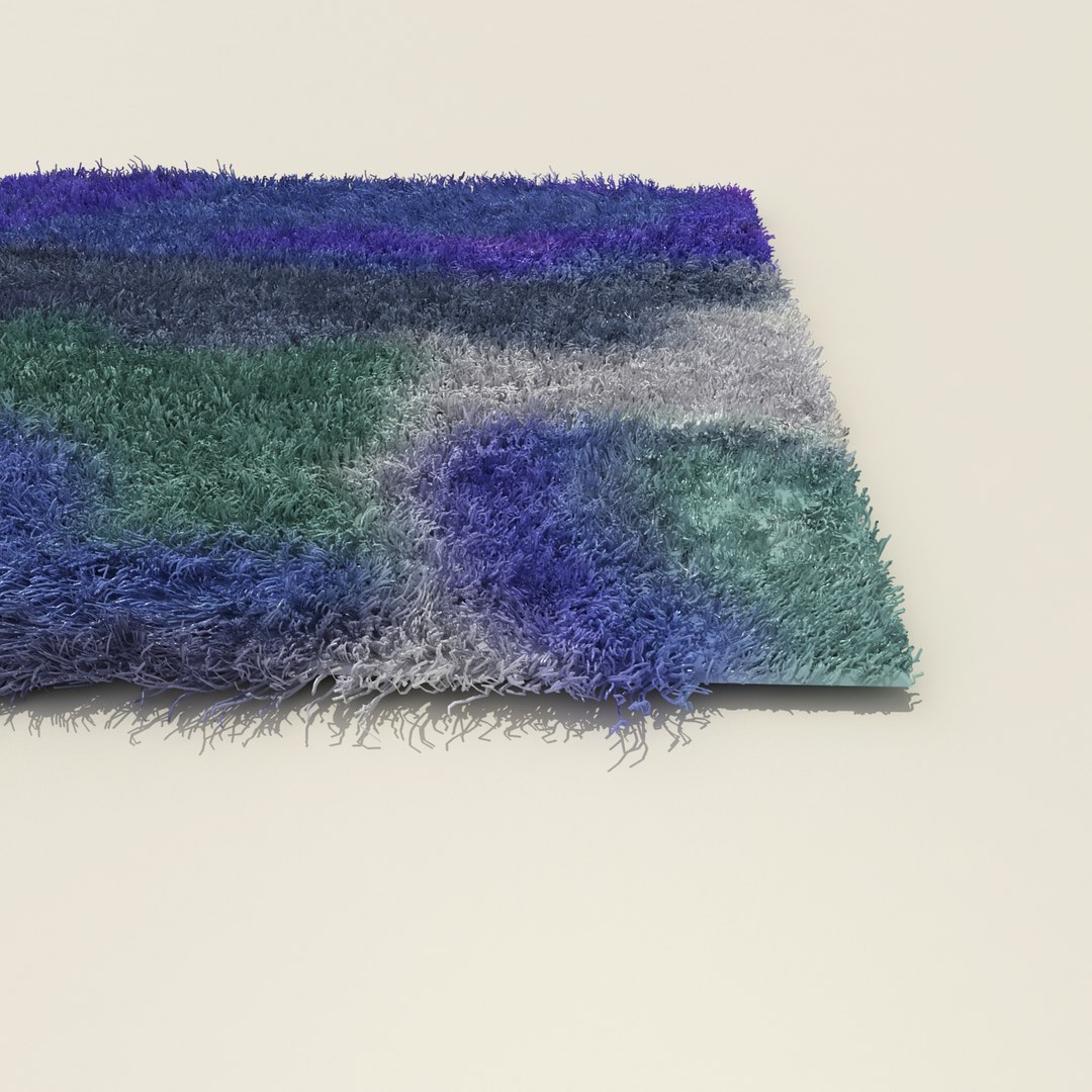 fur rug 3d model