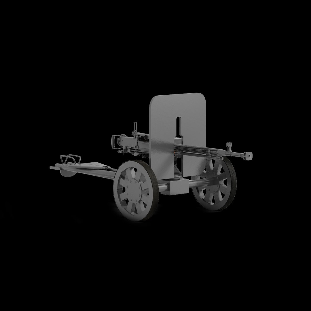 Dshk Heavy Machine Gun 3d Lwo