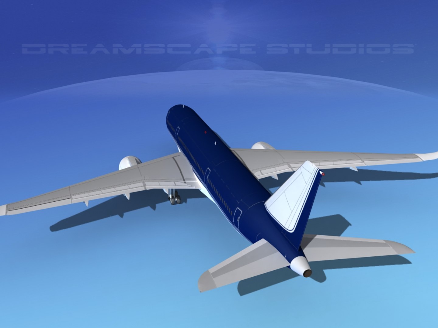 airbus a350 3d model