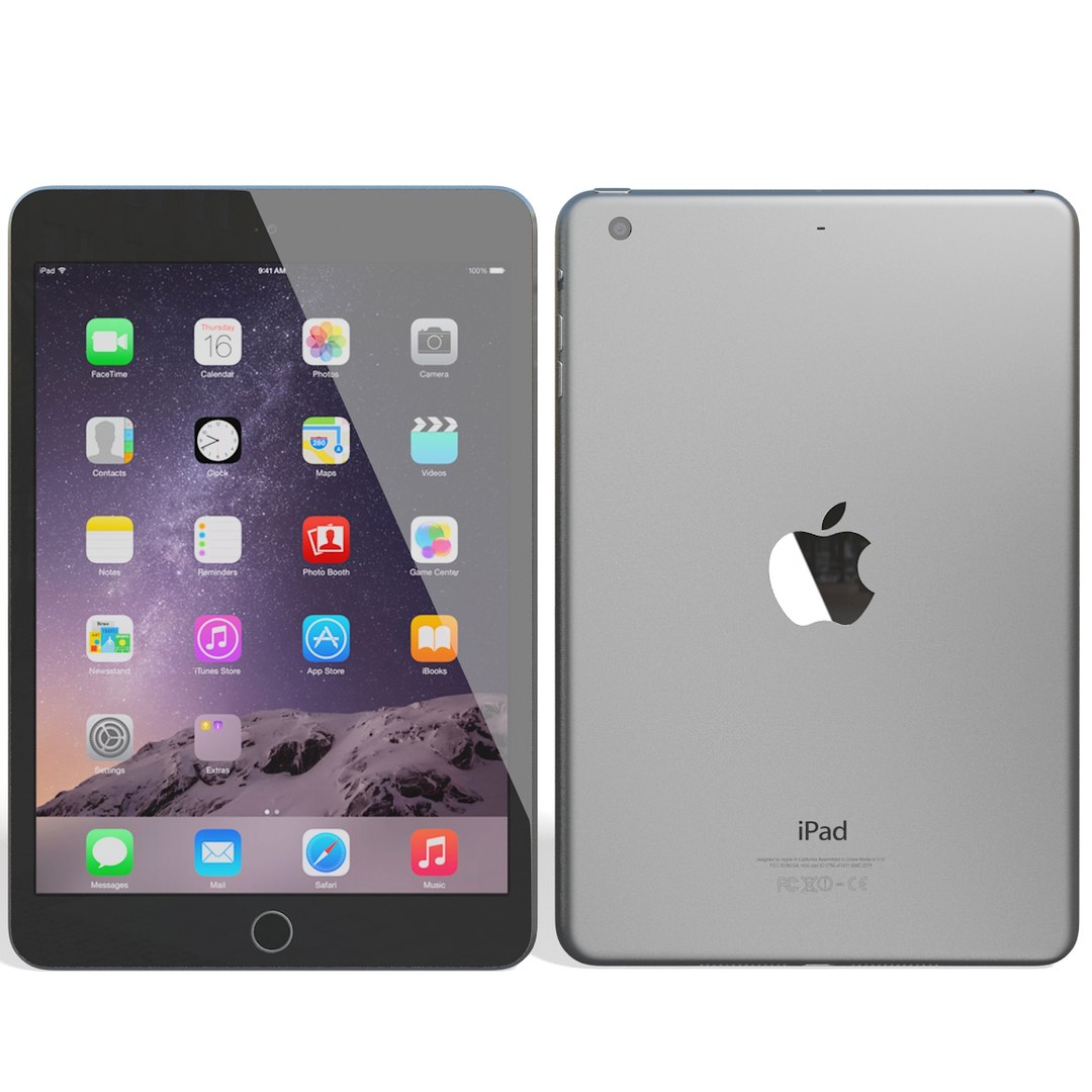 3d Model Realistic Apple Ipad Mini