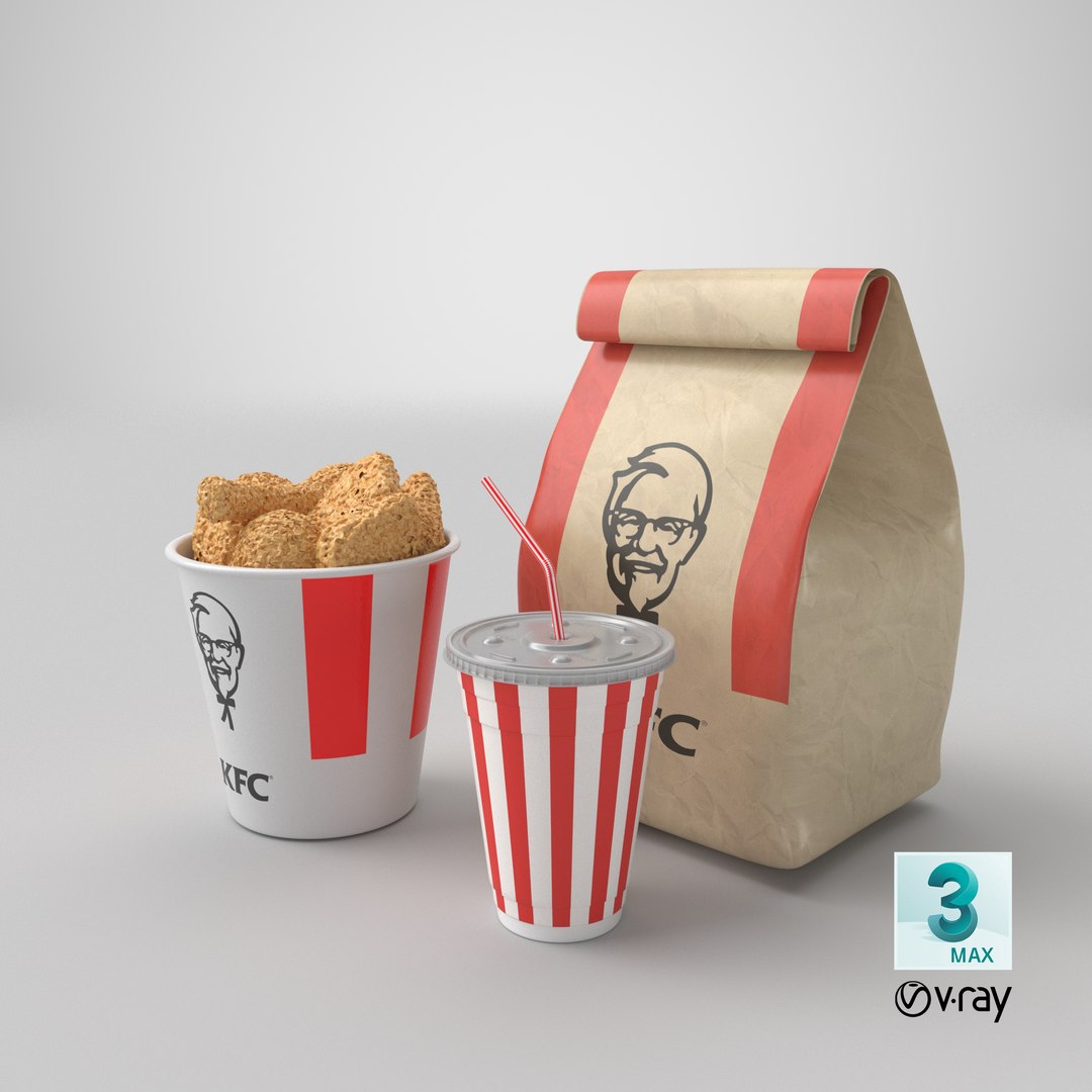 Detailed KFC Collection Model - TurboSquid 2097421