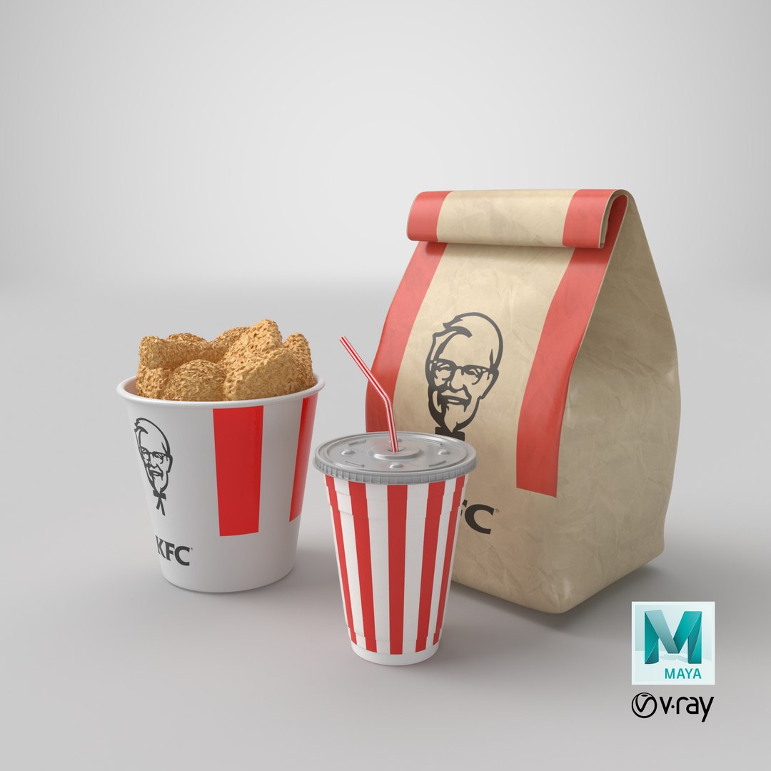 Detailed KFC Collection Model - TurboSquid 2097421