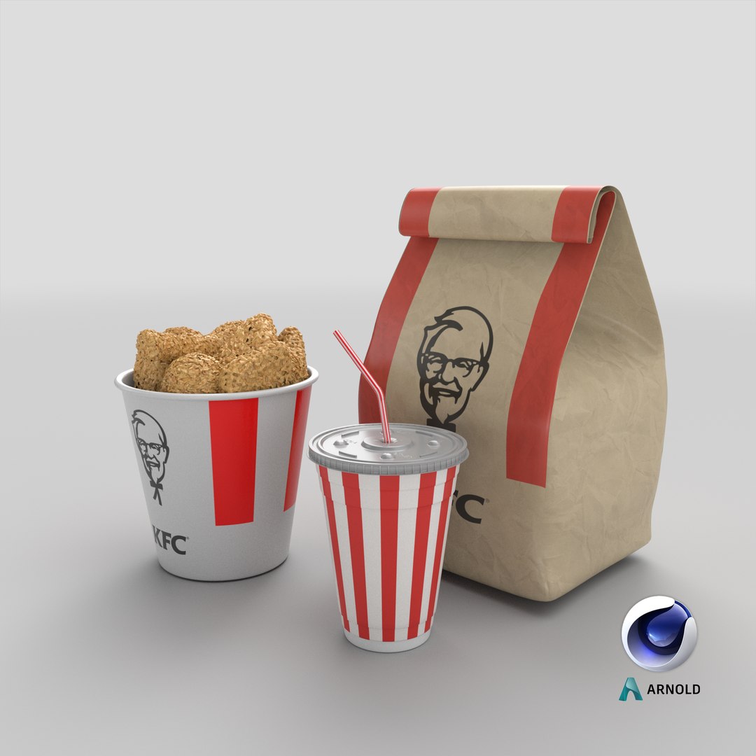 Detailed KFC Collection Model - TurboSquid 2097421