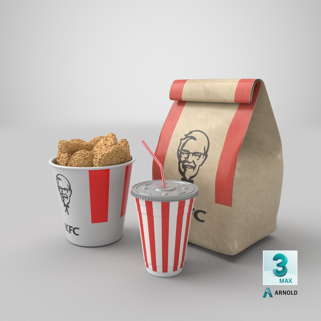 Detailed KFC Collection Model - TurboSquid 2097421