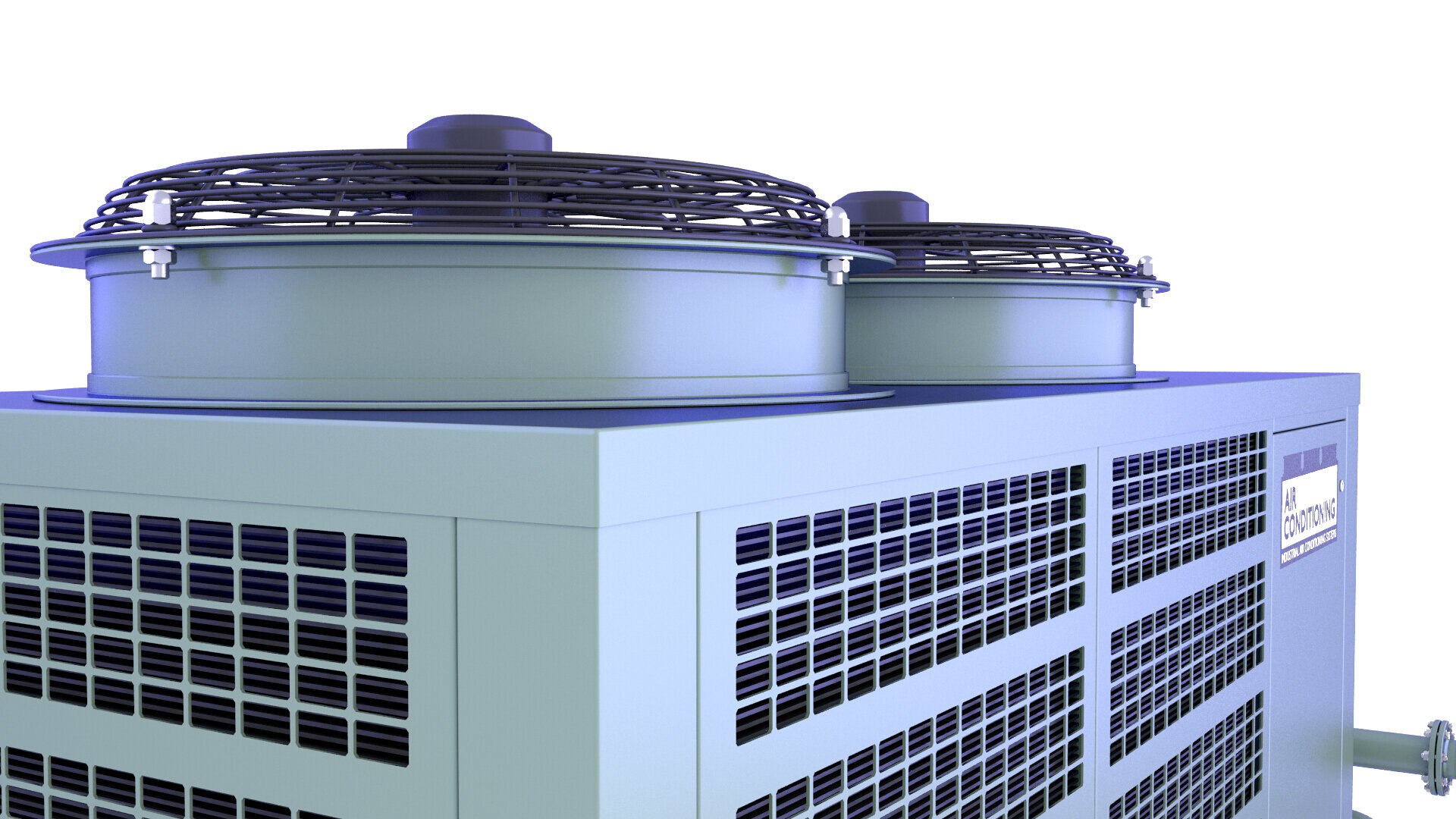 3D Double Fan Chiller 5 - TurboSquid 2098368