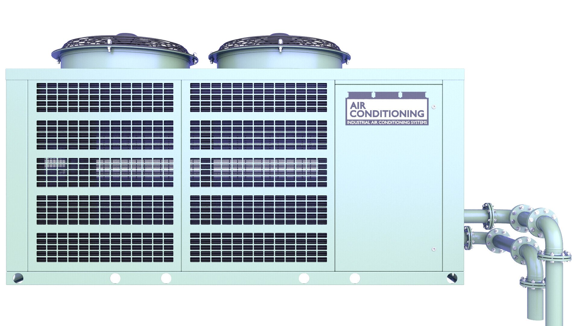 3D Double Fan Chiller 5 - TurboSquid 2098368