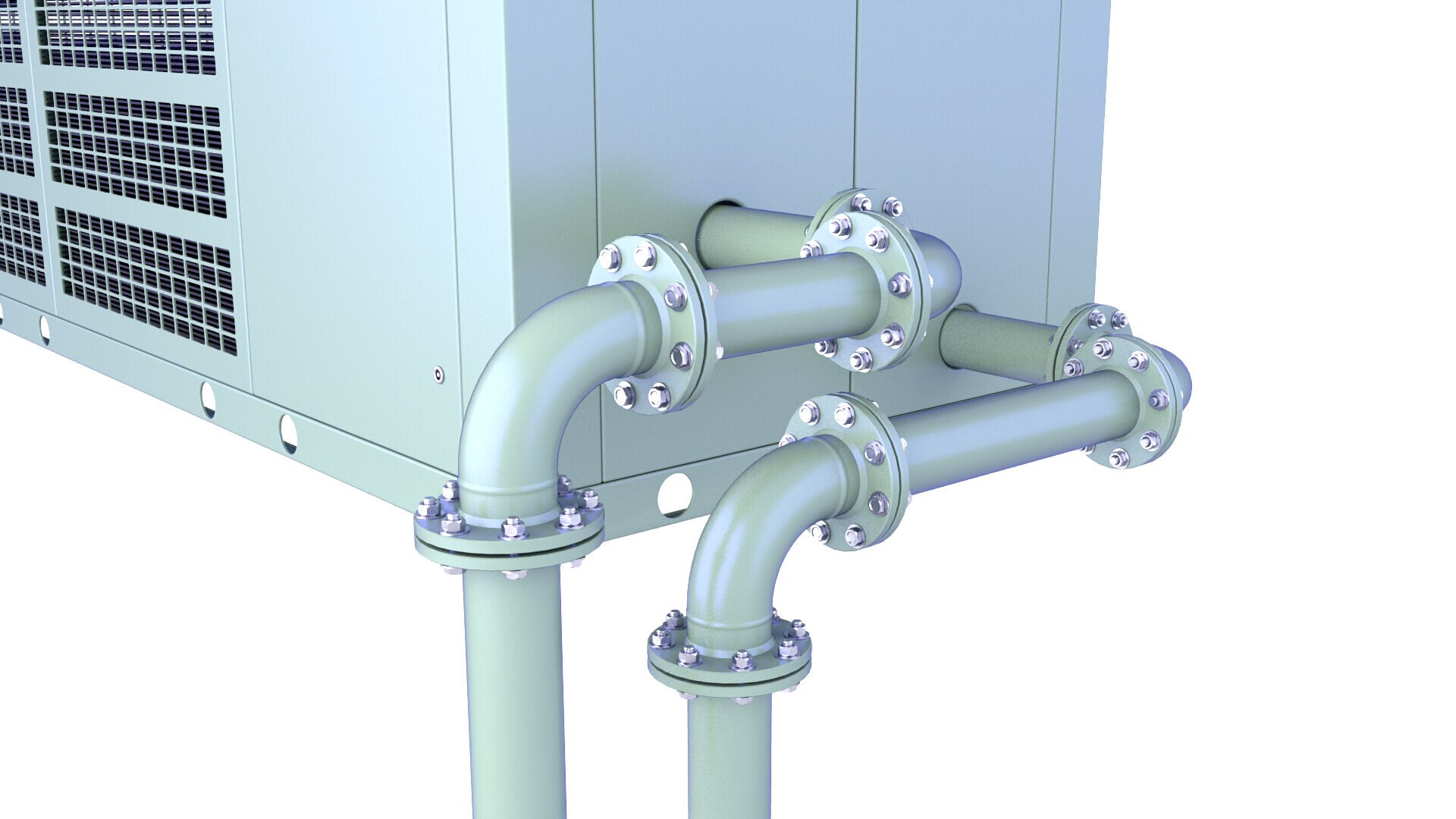 3D Double Fan Chiller 5 - TurboSquid 2098368