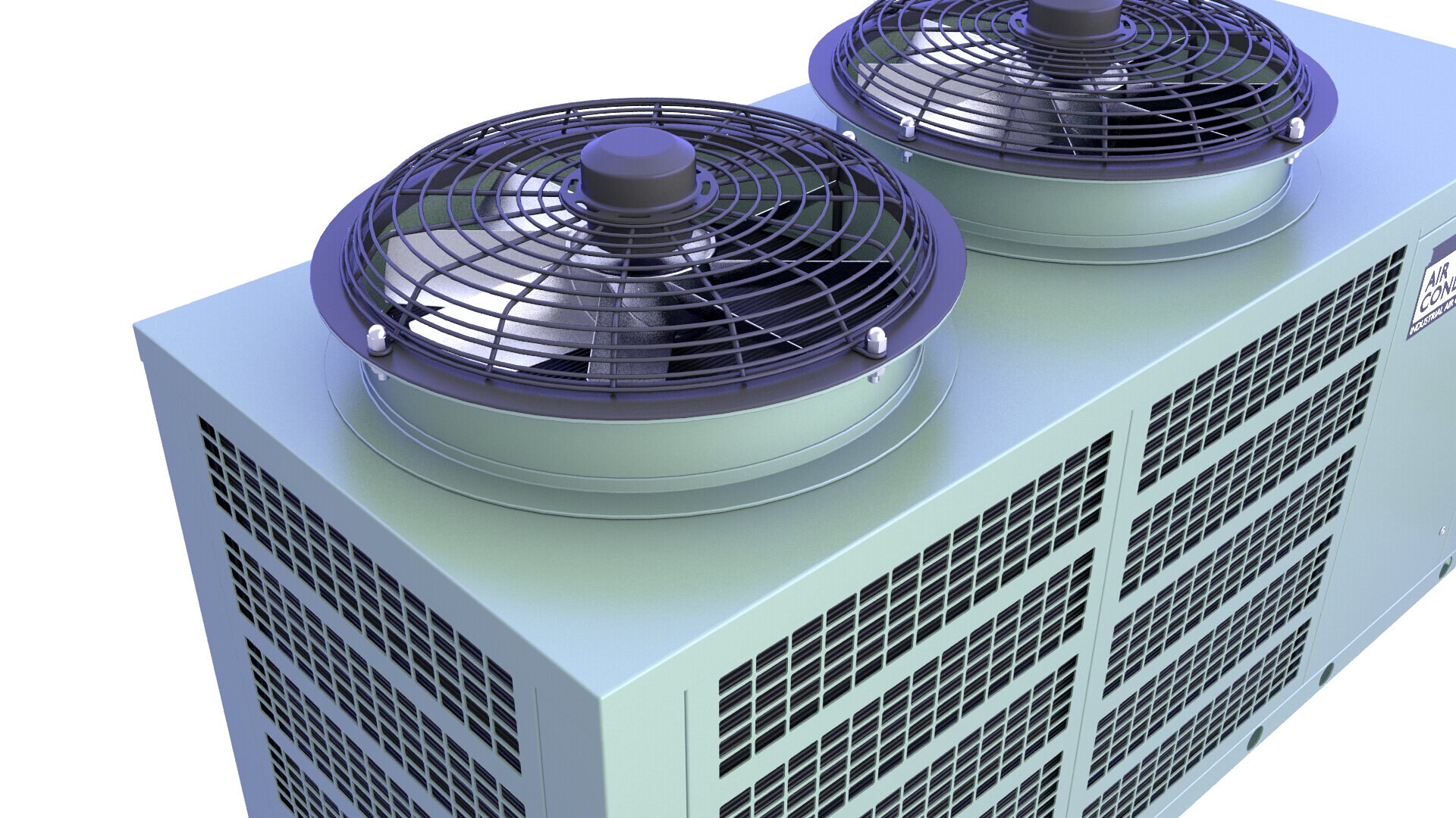 3D Double Fan Chiller 5 - TurboSquid 2098368