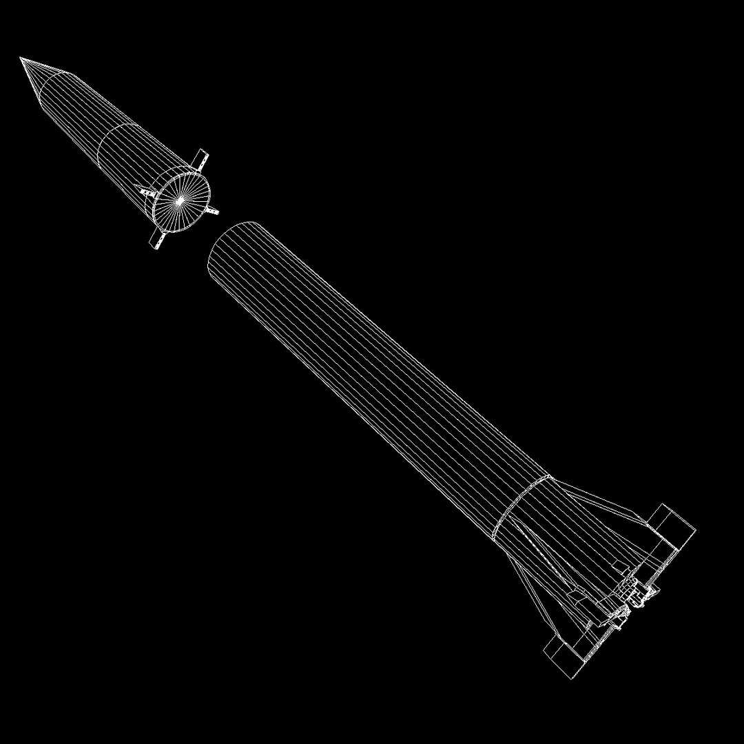 3ds Max Army Pgm-11 Redstone Missile
