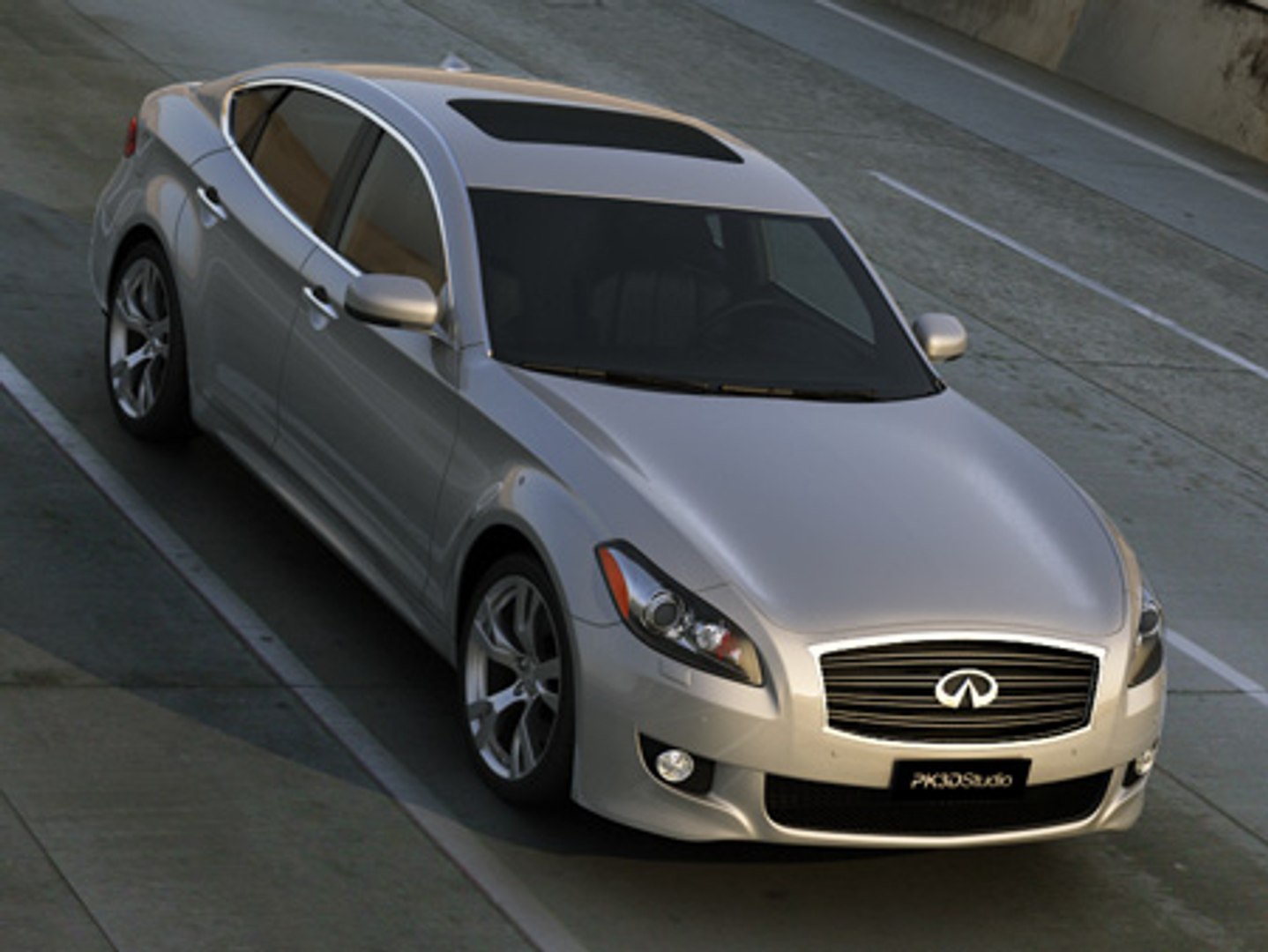 3d Model Infiniti M56 2011