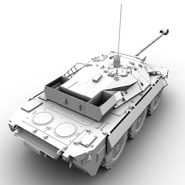 amx-10rc tank destroyer 3d model