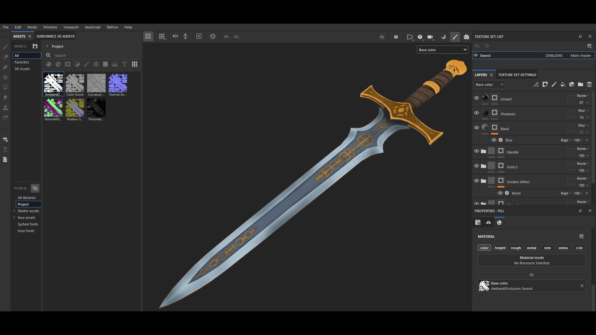 3D Stylized Sword And Shield - TurboSquid 2513855