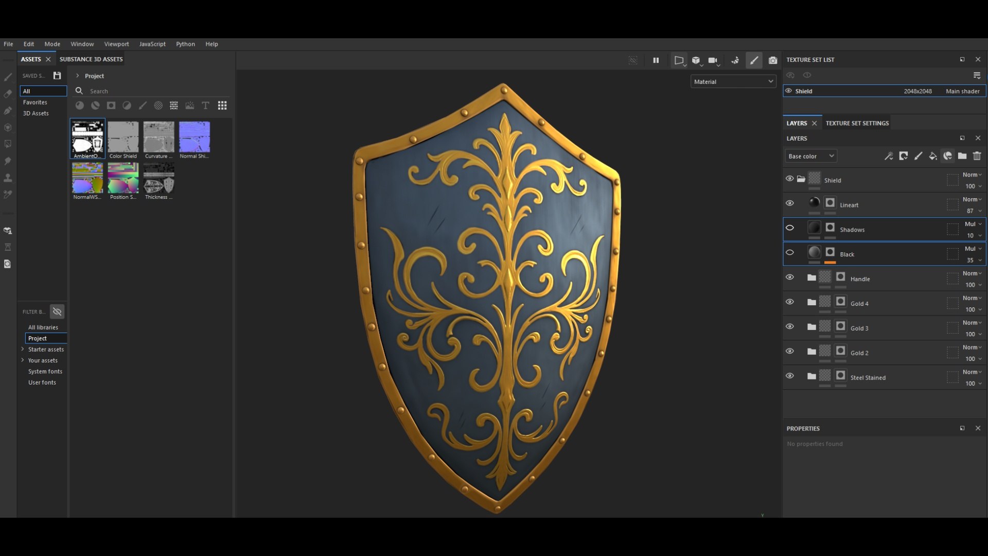 3D Stylized Sword And Shield - TurboSquid 2513855