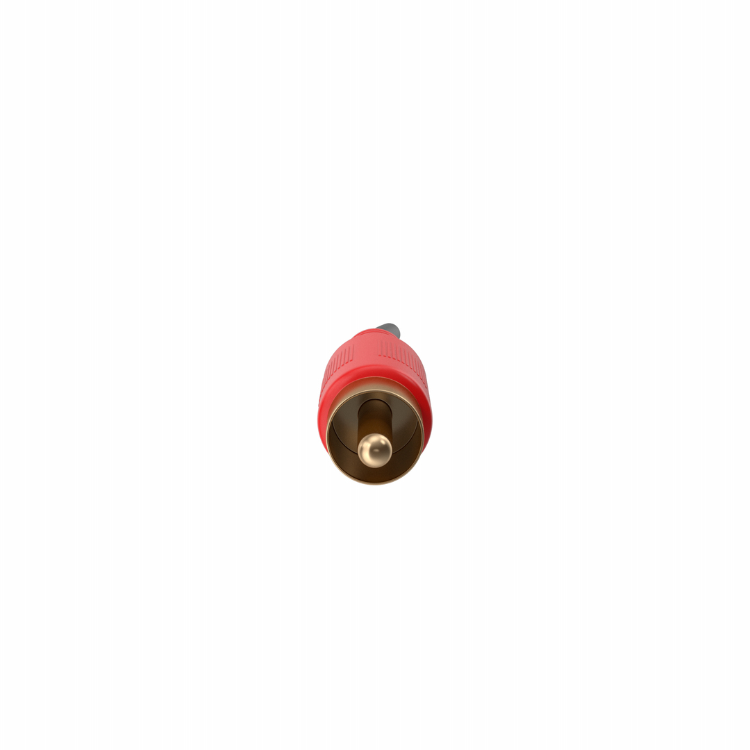 3D Model Red Audio Cable - TurboSquid 2175527