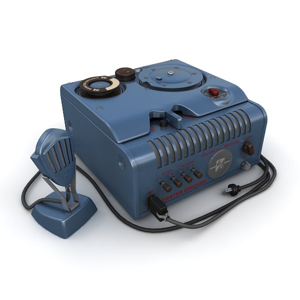 wire recorder 3d model