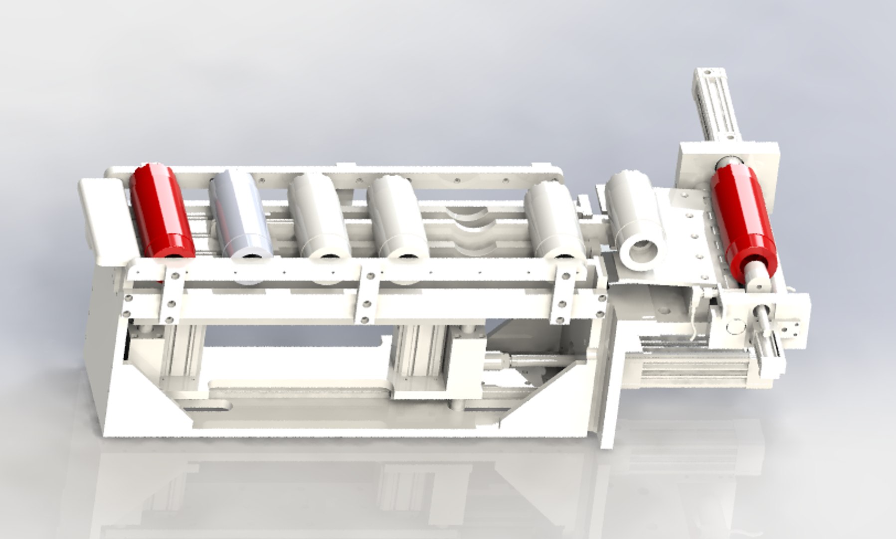 3D Model Cylinder Isometric Conveying Mechanism - TurboSquid 1425628
