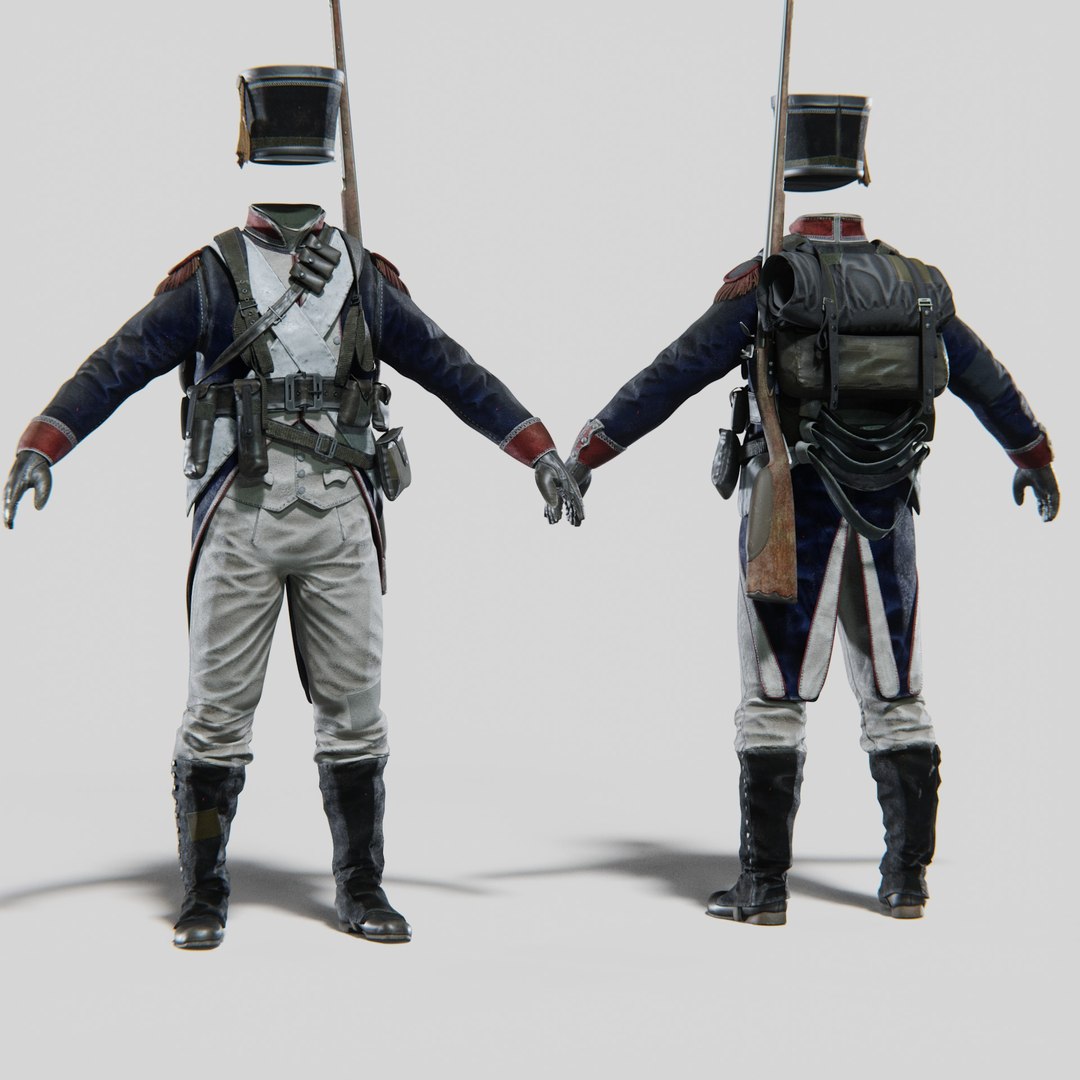 Soldier Napoleon Infantry 3D Model - TurboSquid 2014367