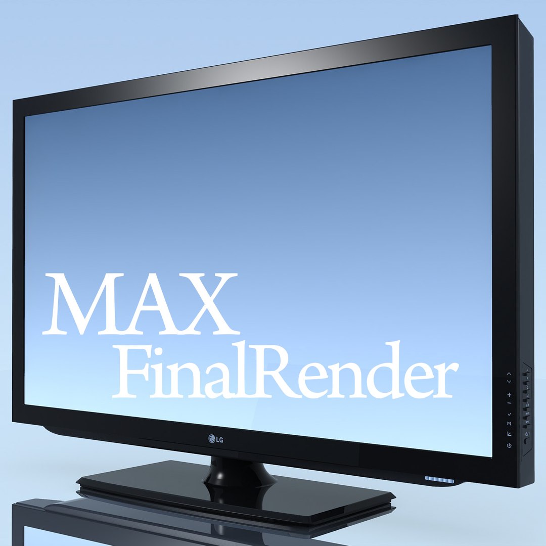 3d model of tv lg 42lk430