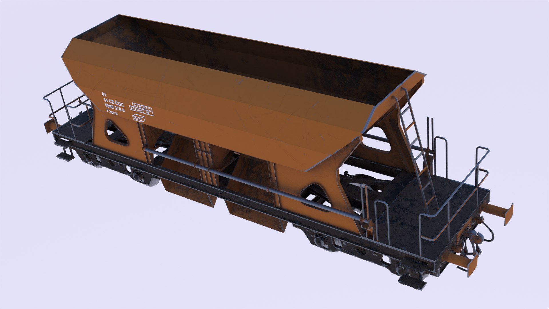Hopper Wagon PBR III Model - TurboSquid 2282836