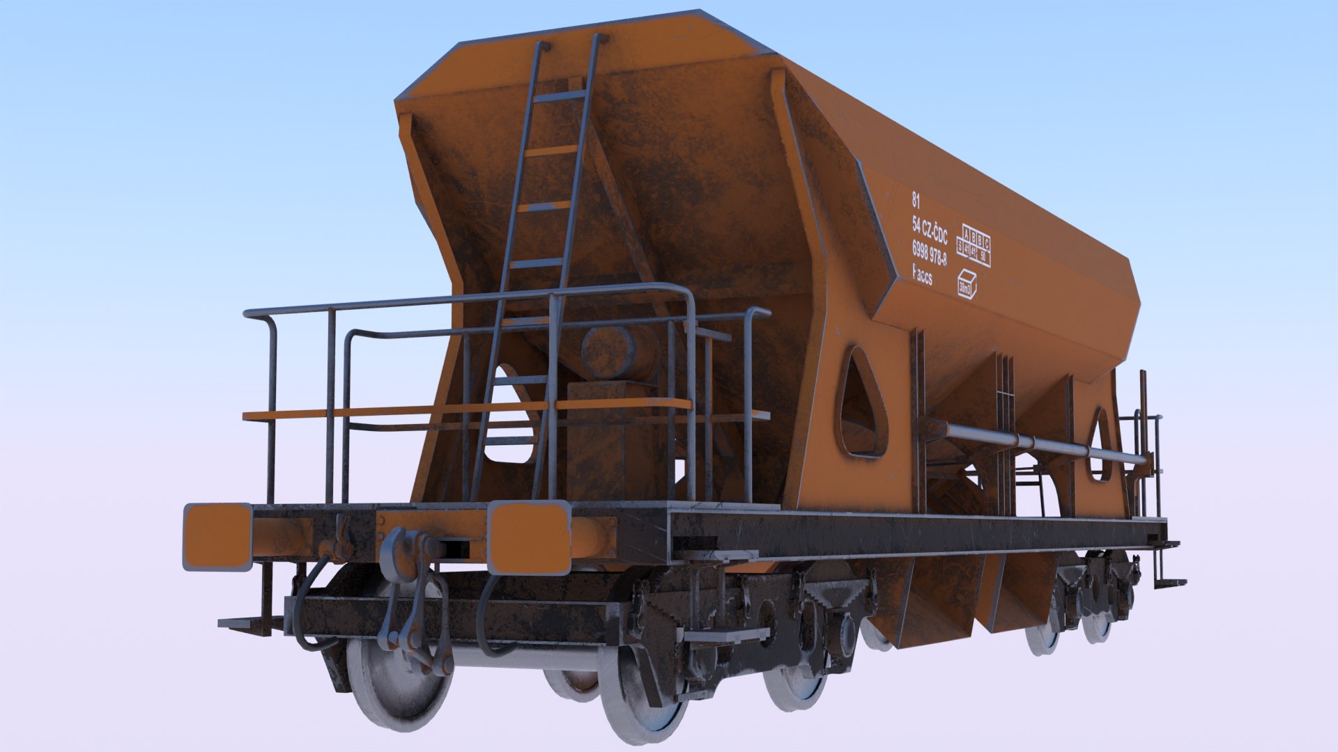 Hopper Wagon PBR III Model - TurboSquid 2282836
