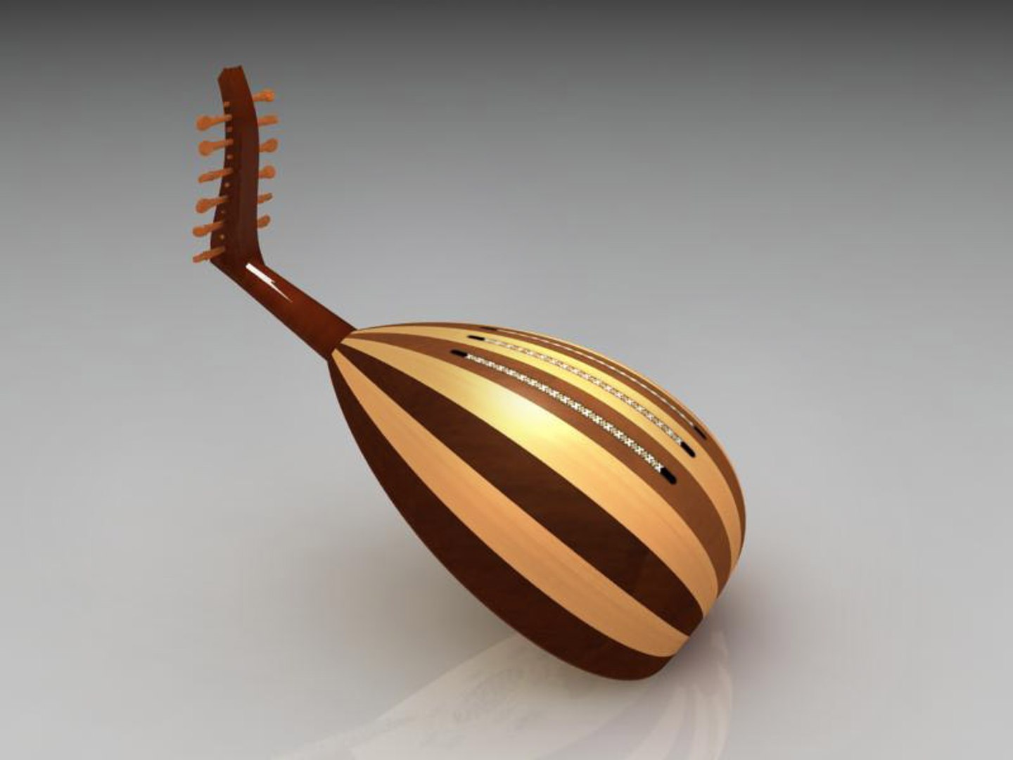 Modelled Eastern Oud 3d Model
