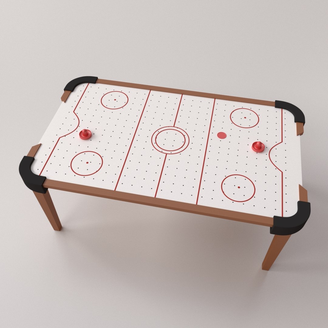 3d Model Air Hockey Table