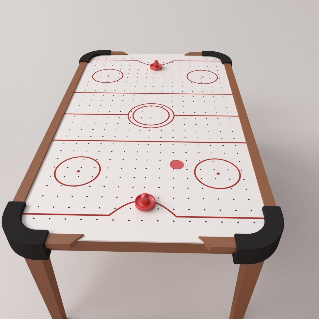 3d Model Air Hockey Table