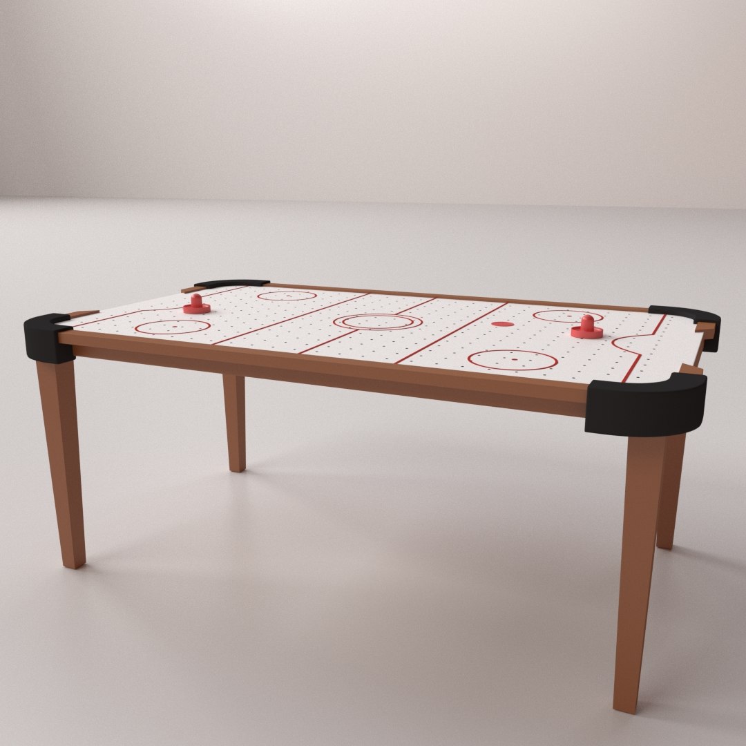 3d Model Air Hockey Table